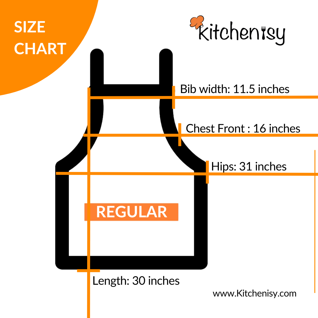Kitchenisy Cross back printed apron for women w/ pockets in PRO ONYX ...